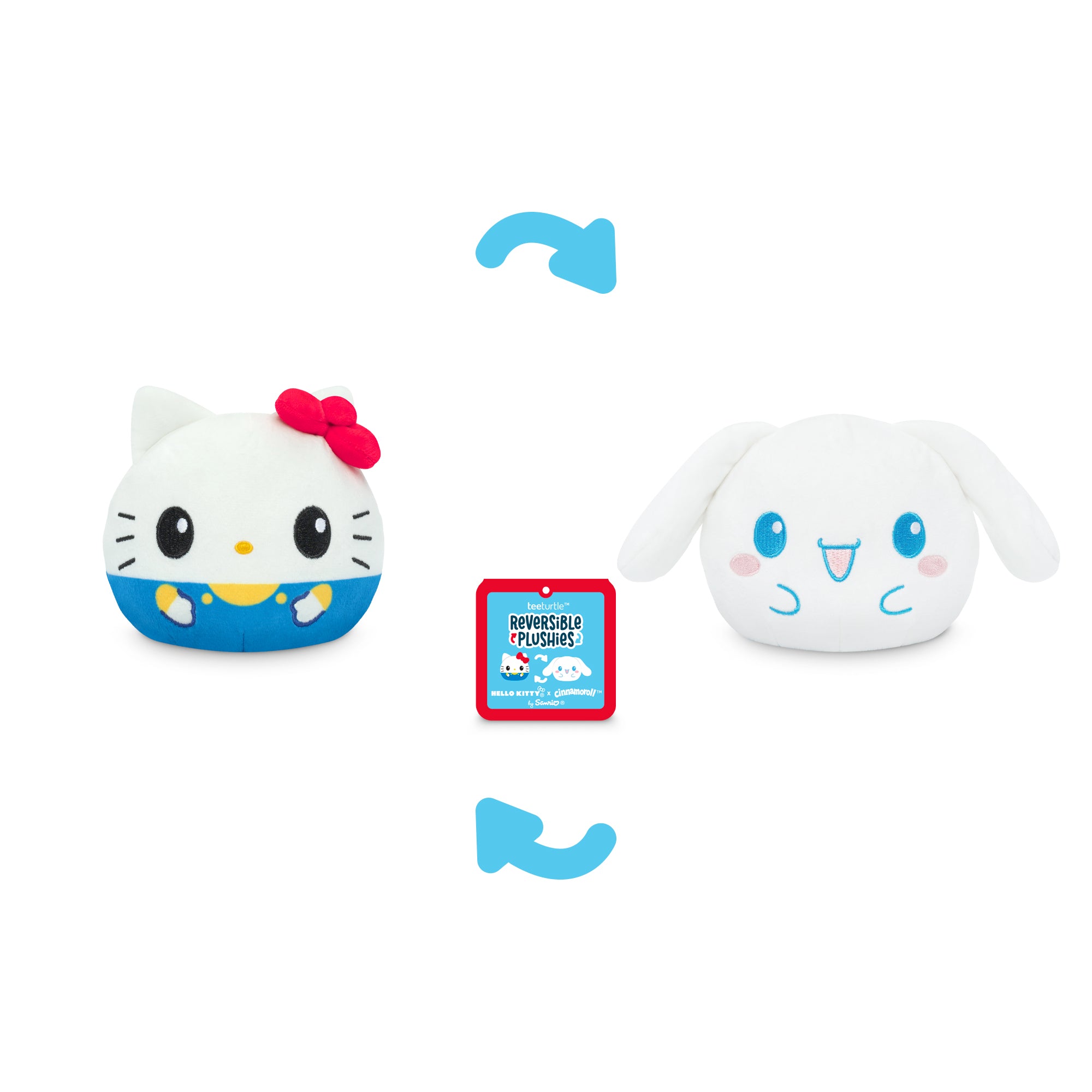 Hello Kitty & Cinnamoroll 4" Reversible Plushie – TeeTurtle
