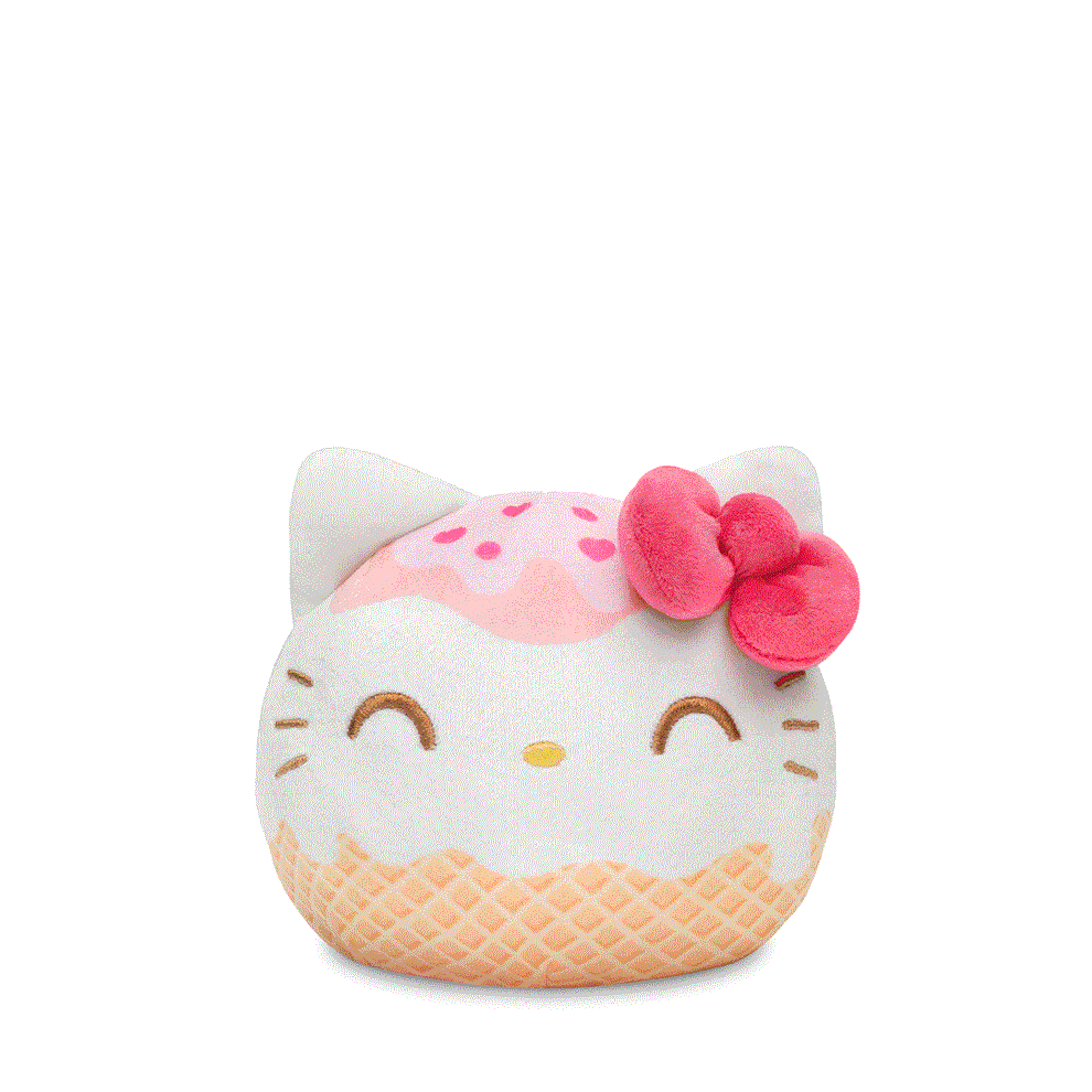 Hello Kitty Ice Cream Cone 4 Reversible Plushie – TeeTurtle
