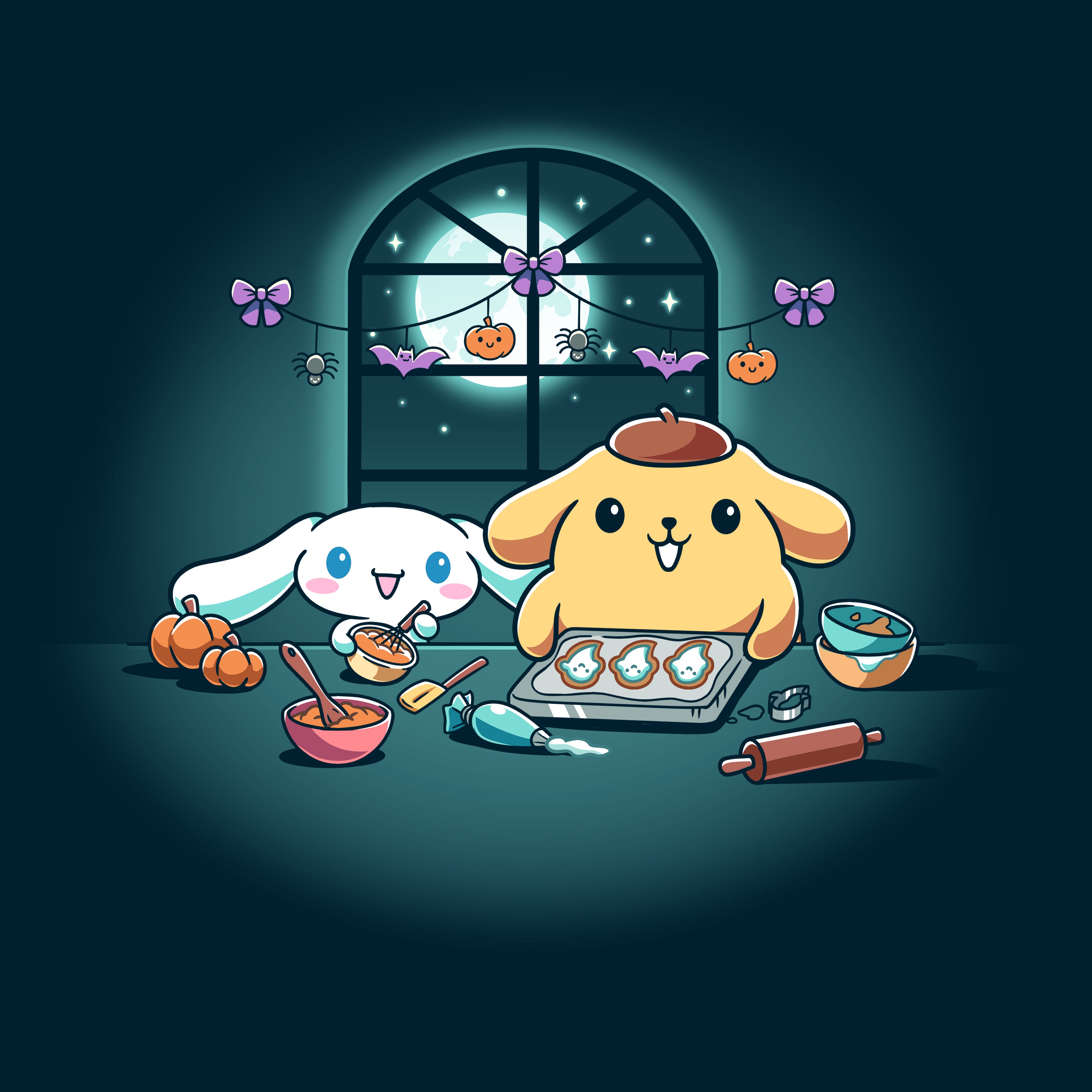 Cinnamoroll and Pompompurin's Halloween Baking – TeeTurtle