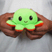 TeeTurtle Reversible Octopus Plushie (Red + Green)