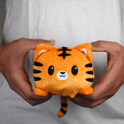 TeeTurtle Reversible Tiger Plushie