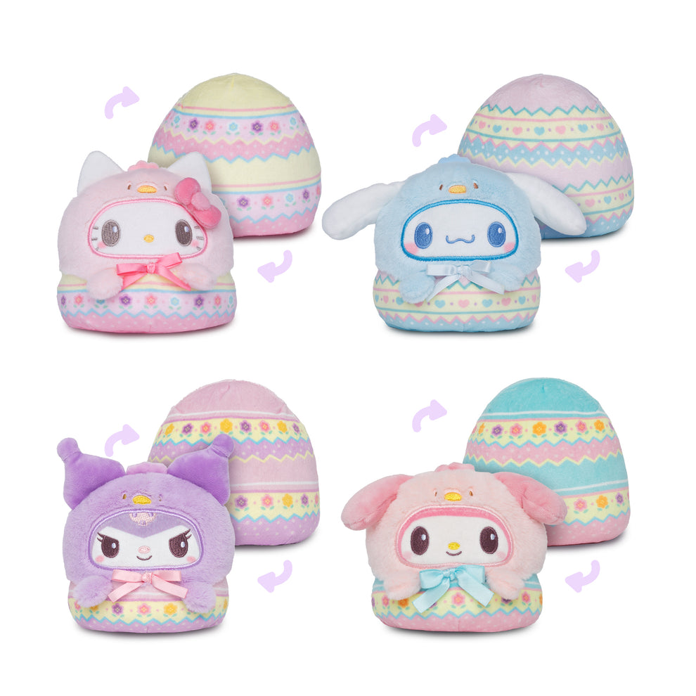 Hello Kitty and Friends 4" Reversible Easter Egg Plushie Bundle – TeeTurtle