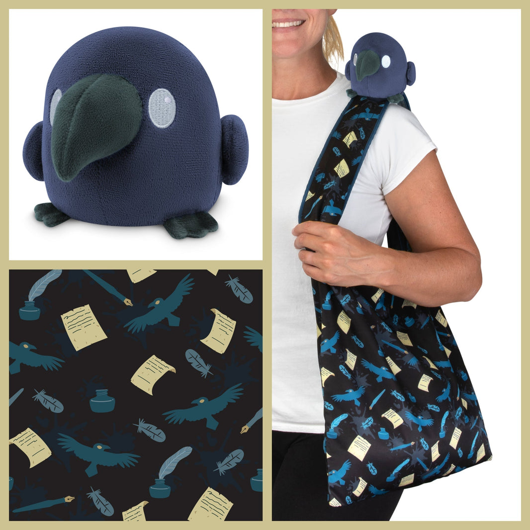 TeeTurtle Reversible Narwhal Plushie (Black + White)