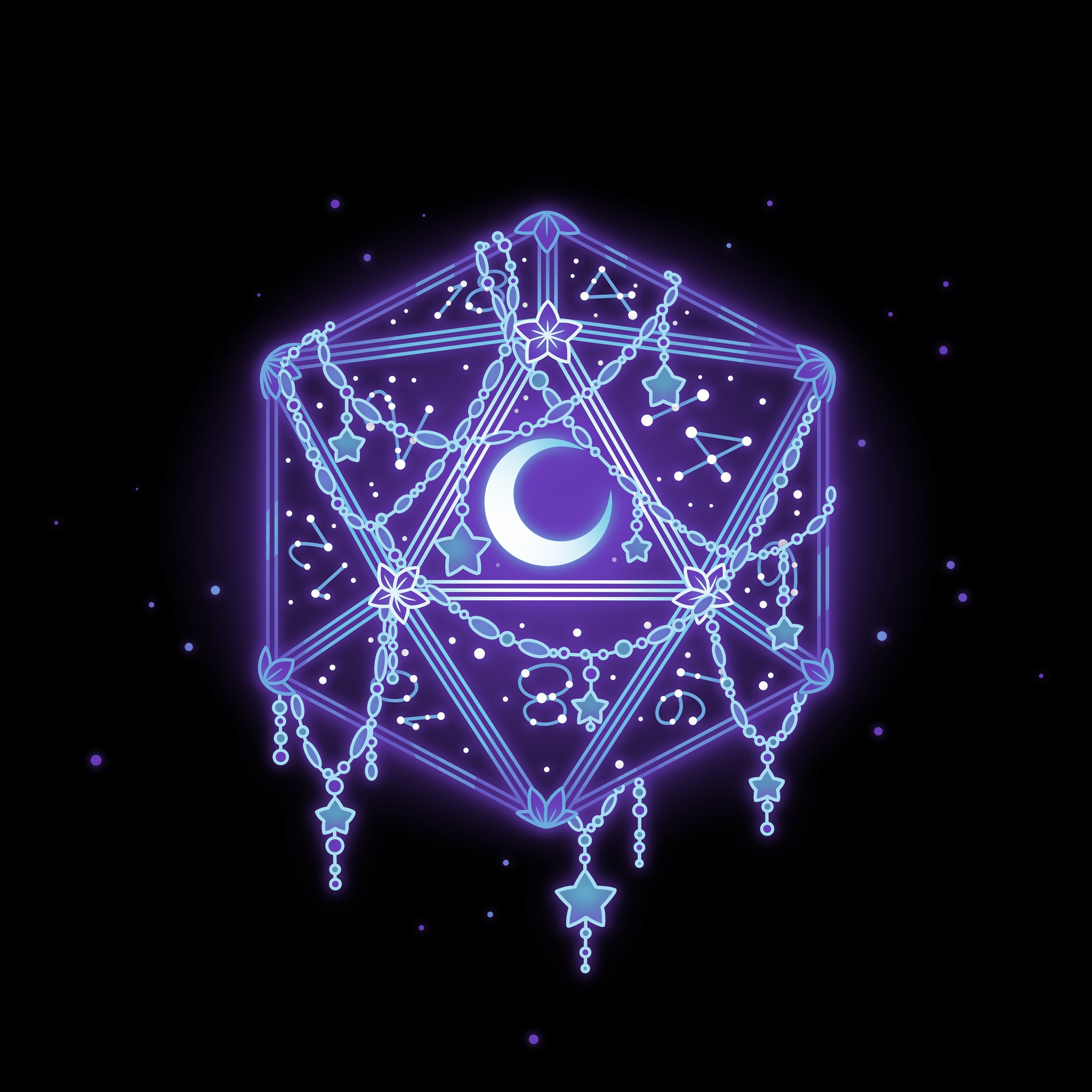 Celestial D20 | Funny, cute, & nerdy t-shirts – TeeTurtle