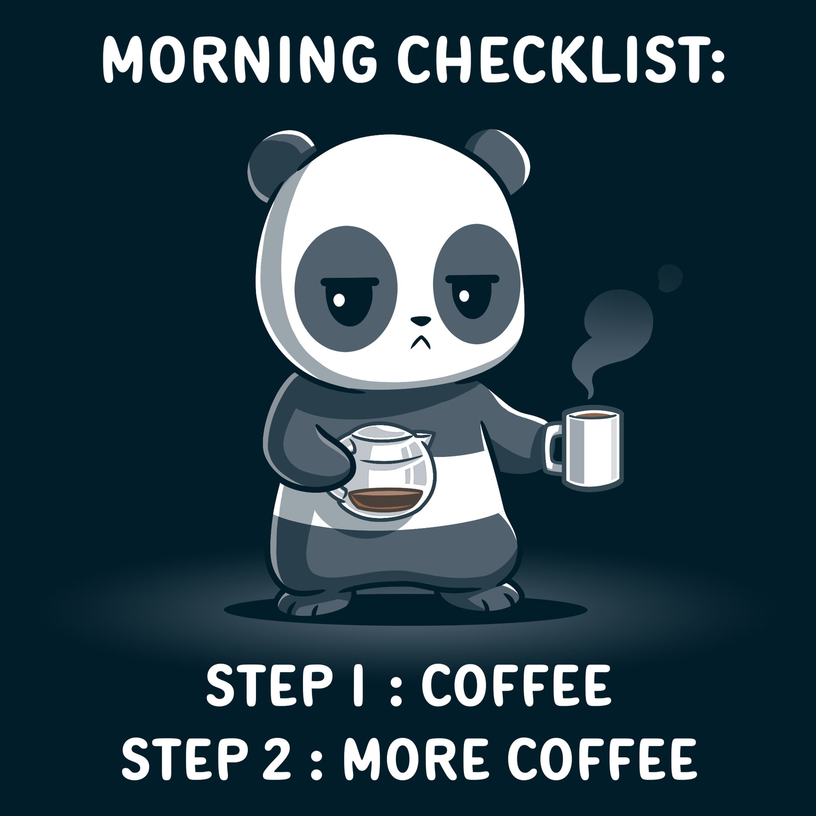 Morning Checklist | Funny, cute, & nerdy t-shirts – TeeTurtle