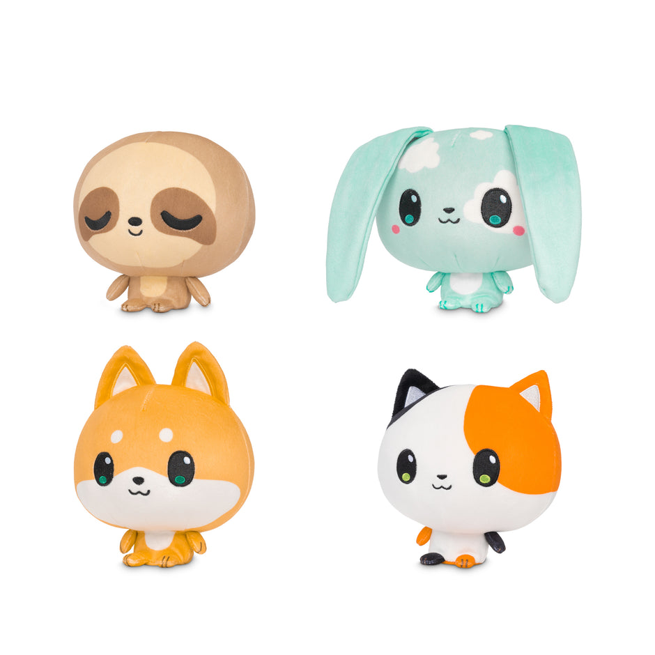 TeeTurtle Big Reversible Octopus Plushie (Aqua + Pink)