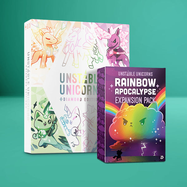 Unstable Unicorns: Diamond Edition: Base Game + Rainbow Apocalypse Exp ...