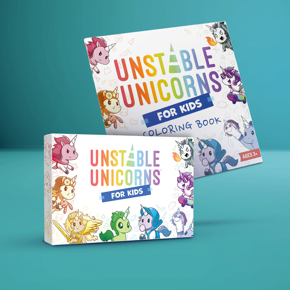 Unstable Unicorns for Kids: Base Game + Coloring Book – TeeTurtle